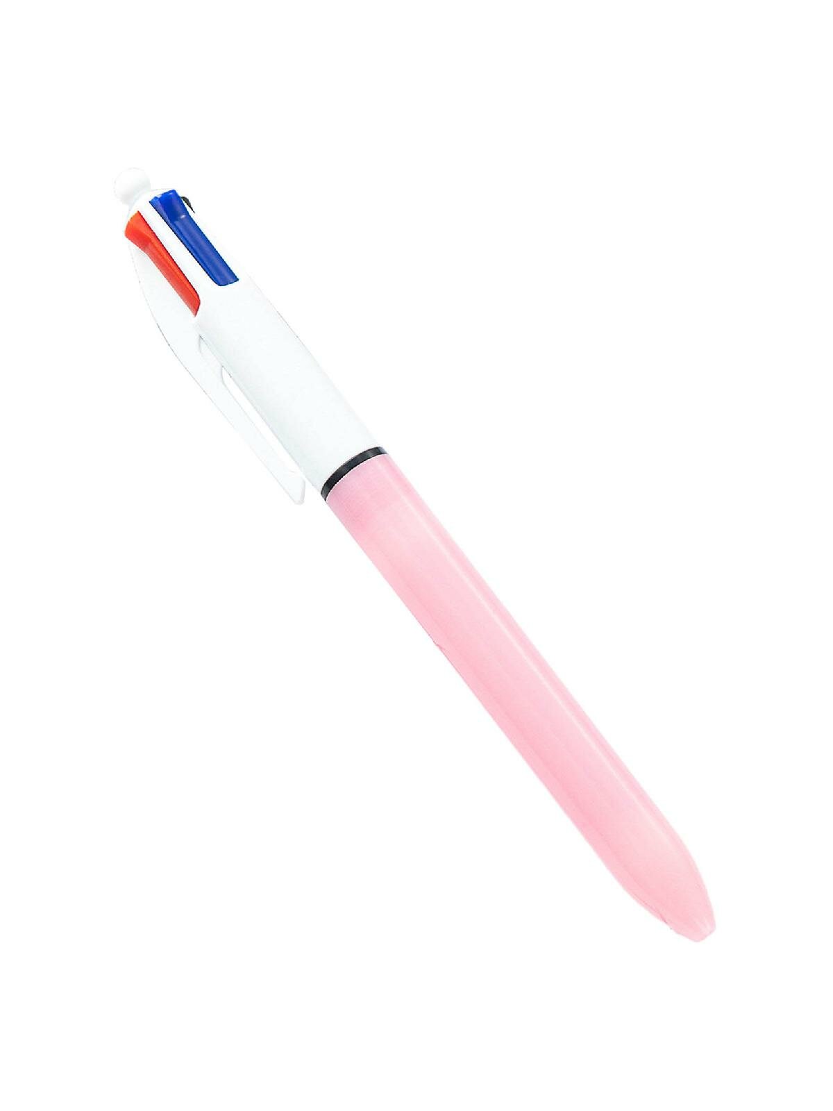 Разноцветные ручки 4-в-1 Выдвижные шариковые ручки Шариковые ручки-челноки