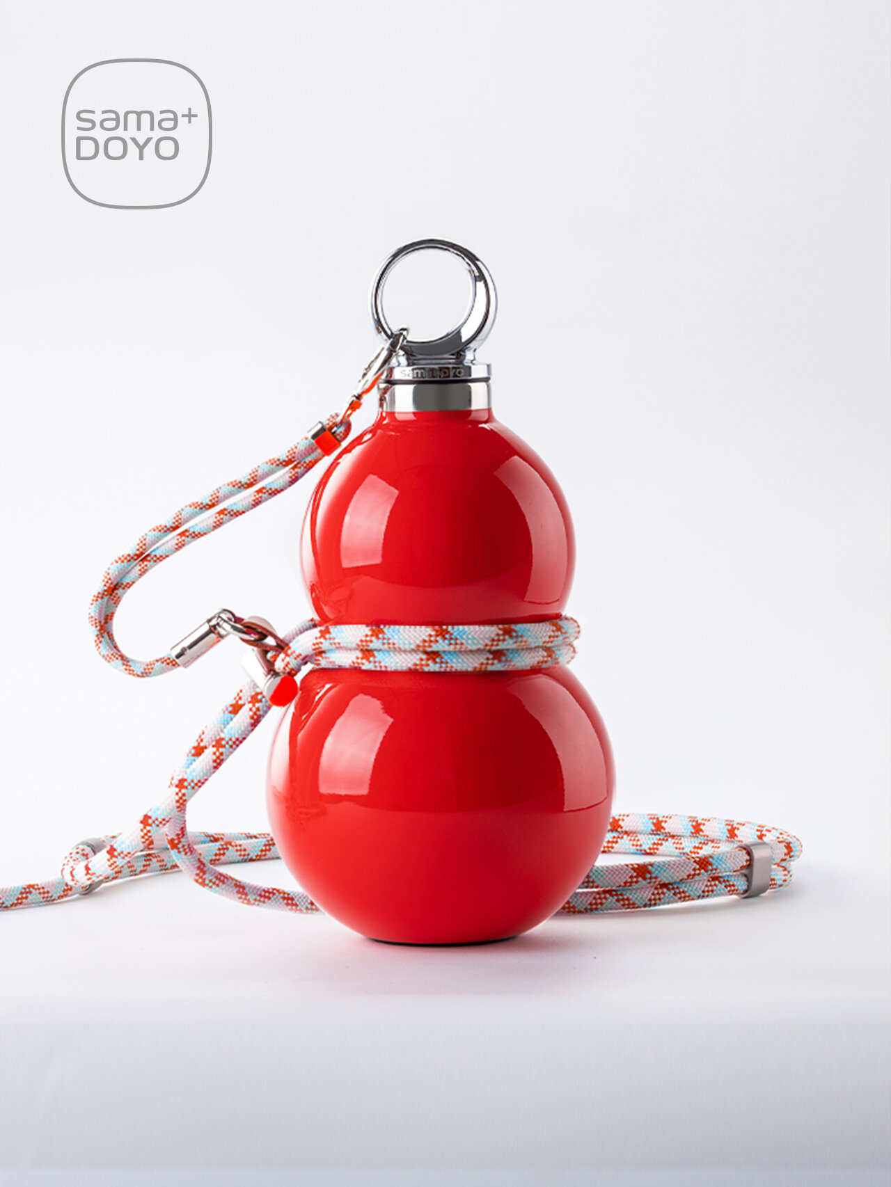 Термос-фляга из нержавеющей стали 316L в форме бутылочной тыквы, 520 мл, с ремнём