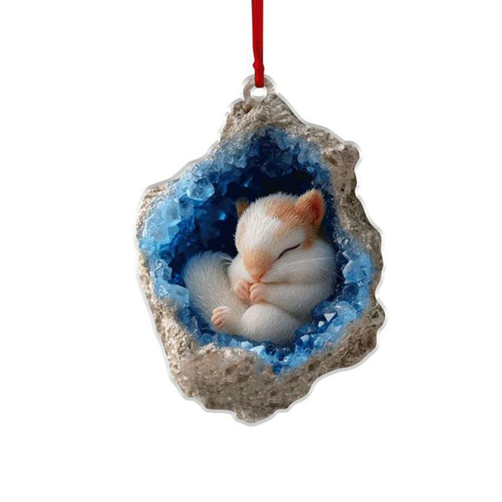 Хрустальная акриловая Рождественская подвеска в виде Совы