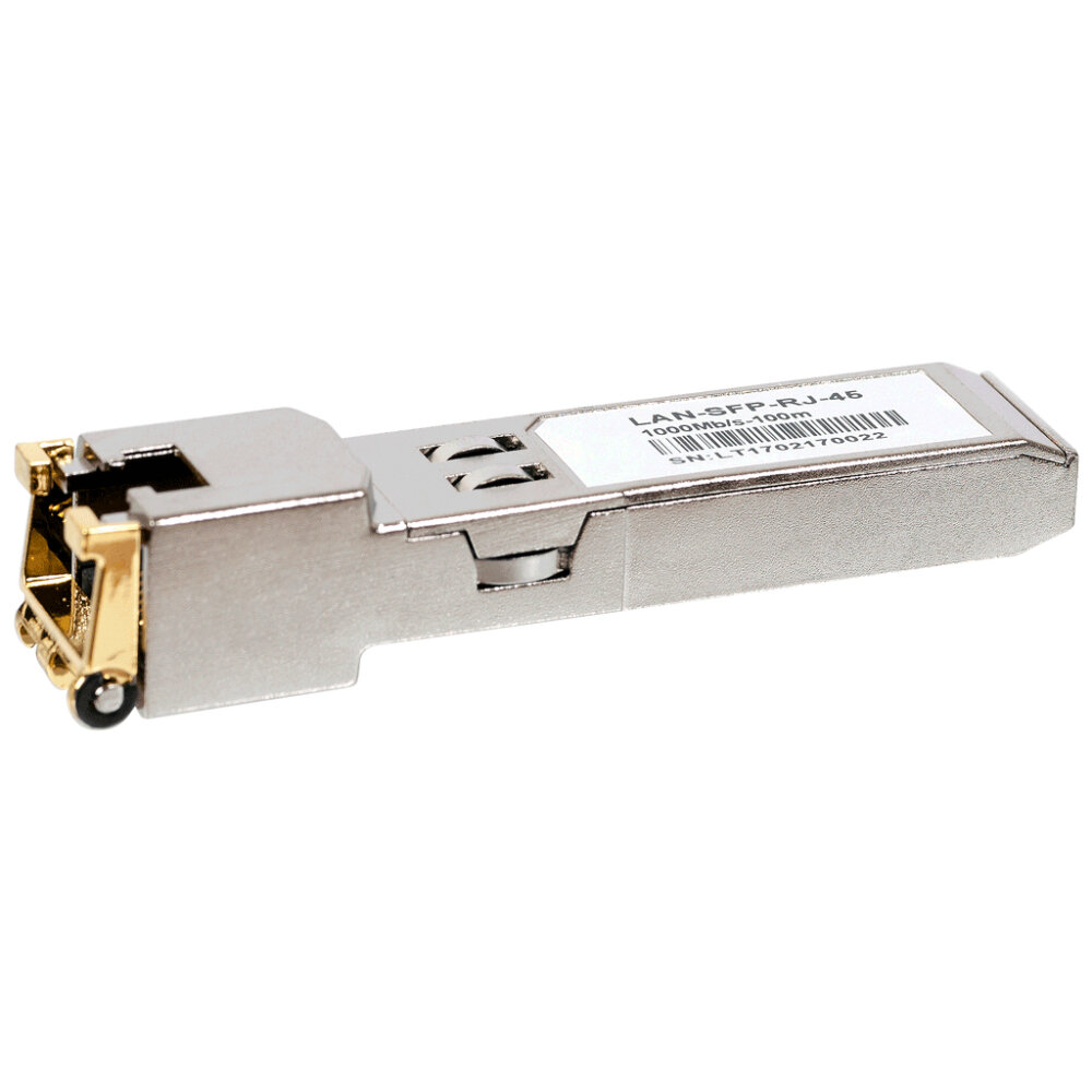 LAN-SFP-RJ45 / Адаптер Lanmaster LAN-SFP-RJ45 LC дупл. 9/125 OS1/OS2