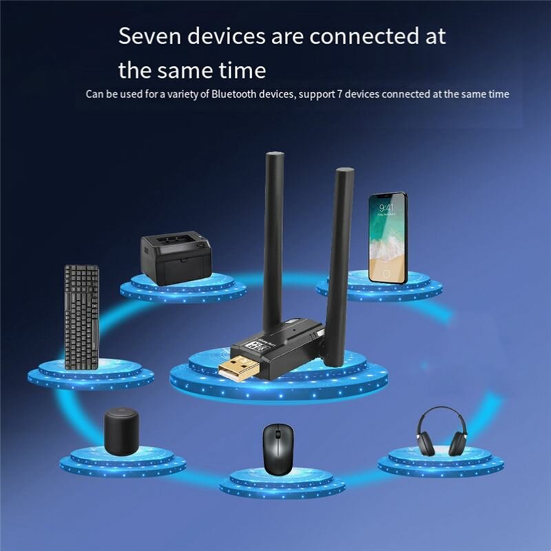 Компьютерный USB-Передатчик Аудиогарнитуры Bluetooth — фото 1