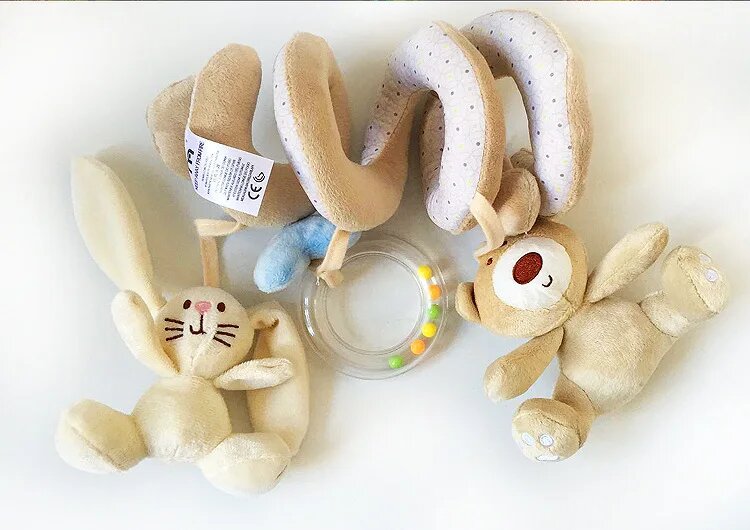 Детская скандинавская кровать-погремушки, подвесные игрушки, спиральная коляска для малышей, игрушка, детская коляска, плюшевая сова, мобильная 0 6, 12 месяцев, коляска для девочки