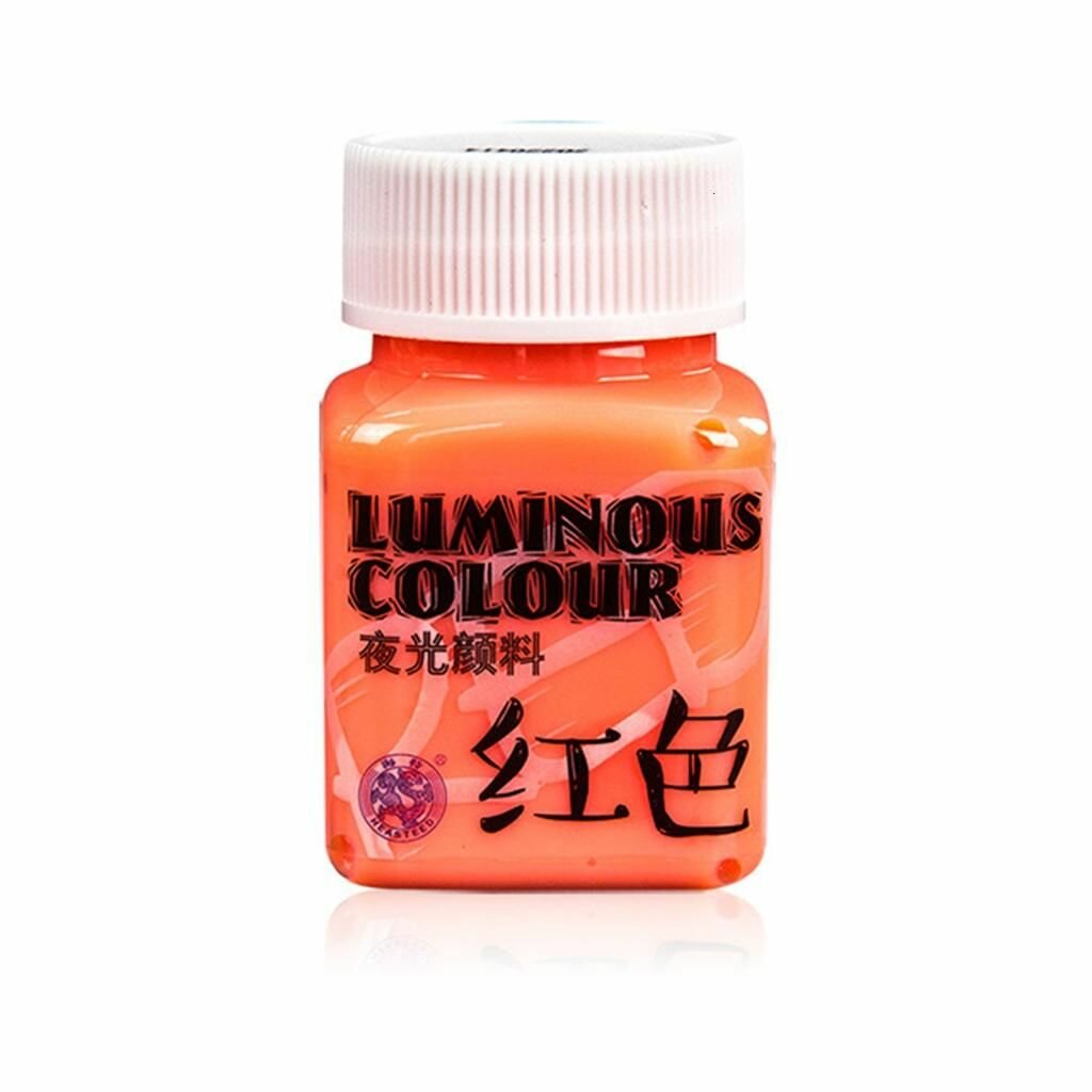 Светящаяся краска, красный