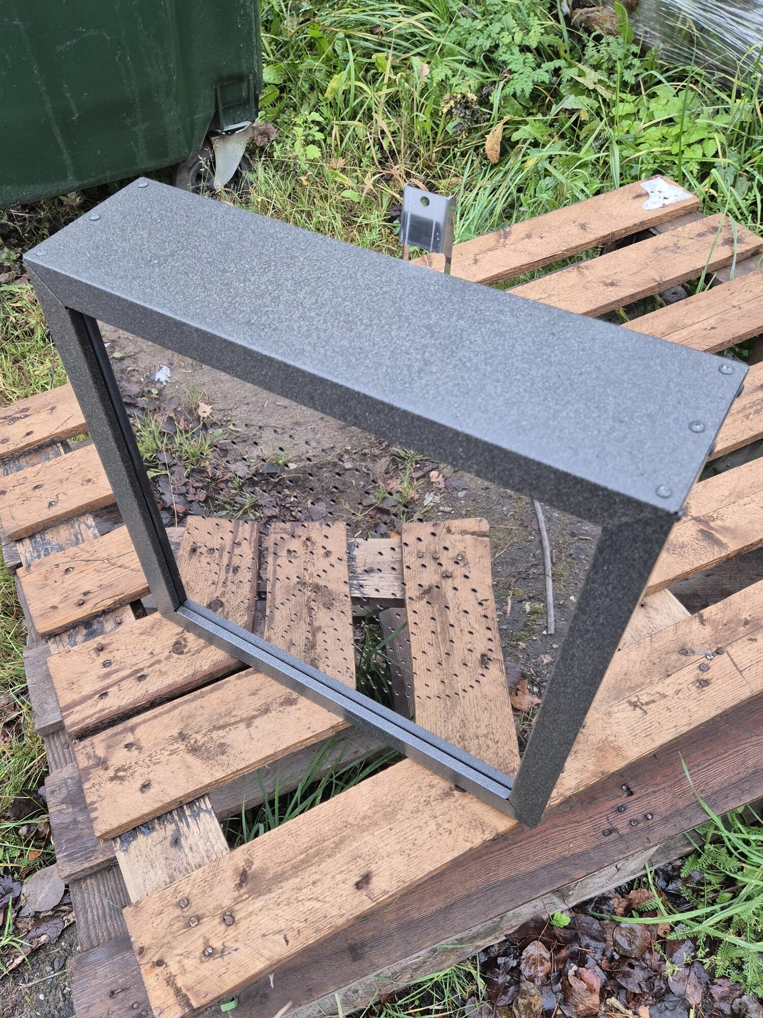 Обливное устройство "Обливасту №3" 20л с креплением к стене без рисунка Графит