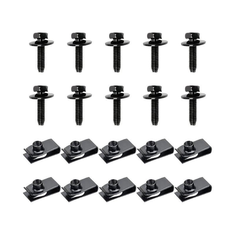 10 комплектов, комплект болтов для бампера и крыла M6