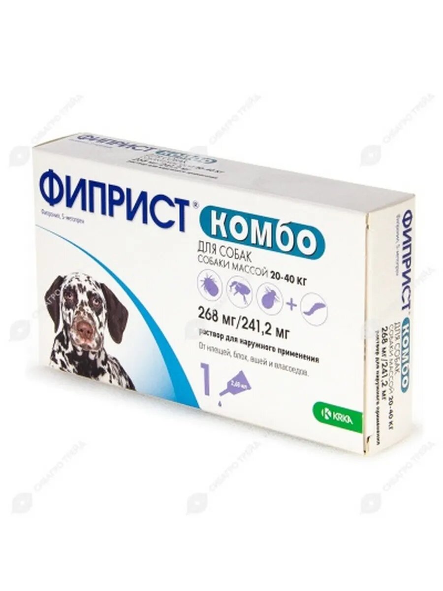 Капли на холку Фиприст Комбо 2,68 мл для собак 20-40кг