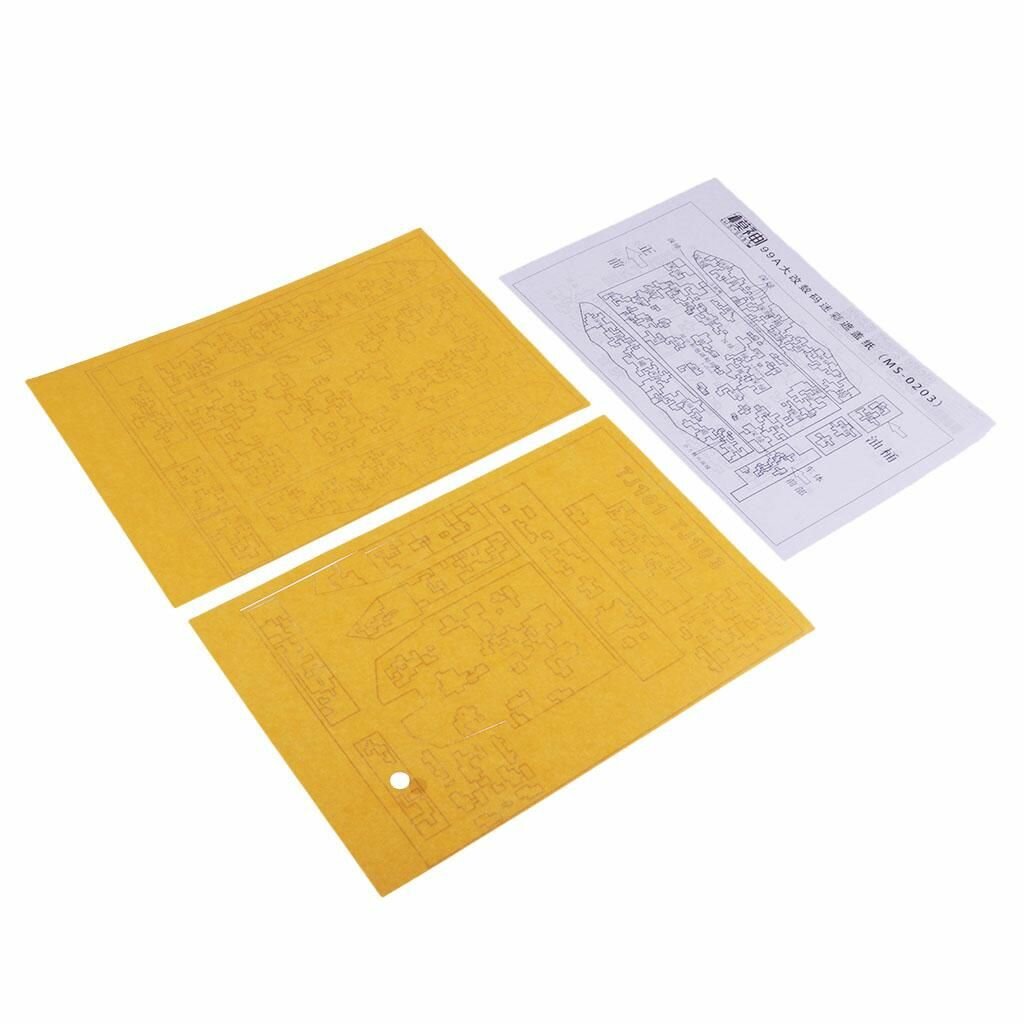 Набор трафаретов для аэрографии "Камуфляж", 2 шт, для моделей танков ЗТС-99А масштаба 1:35