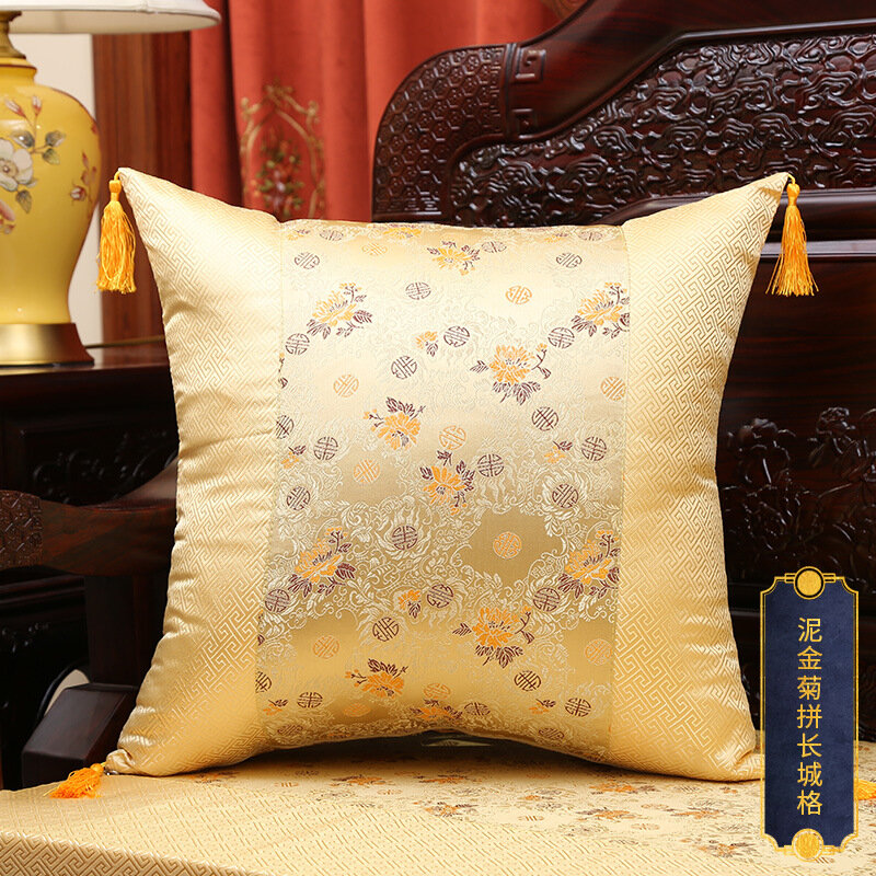 Новая подушка в китайском стиле, красная подушка для деревянного стула, подушка для дивана, подушка для окна, подушка для головы, подушка для спины, подушка для талии, чехол с узором дракона