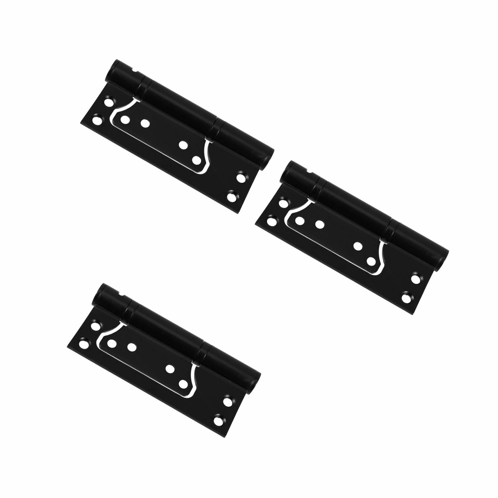 Гидравлические дверные петли из нержавеющей стали с бесшумным закрыванием, набор 3 шт для мебели и дверей из дерева