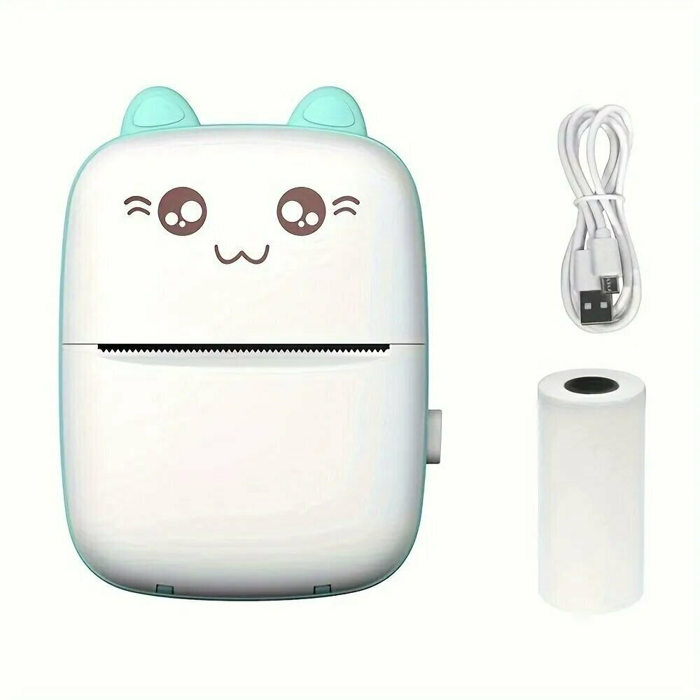 Мини-принтер: поддерживает беспроводное подключение, печать более удобна