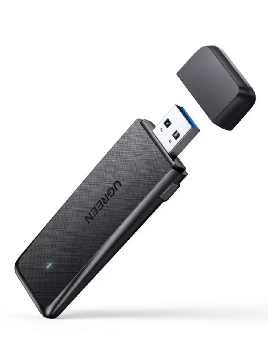 Адаптер UGREEN CM492 (50340) AC1300 Wireless Adapter Черный WIFI WiFi 5
