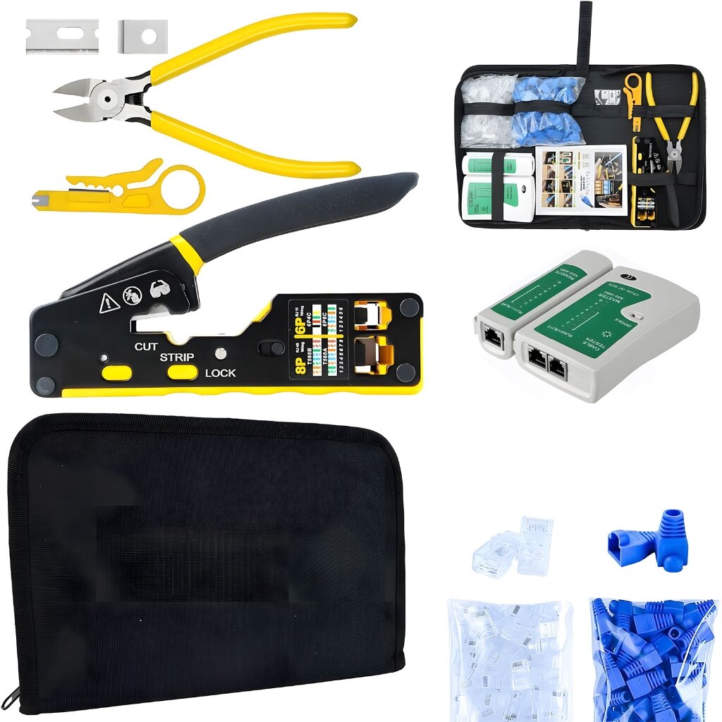 Инструмент для сжатия кабеля Efficiency Expert Net Трехколесный инструмент для быстрой установки