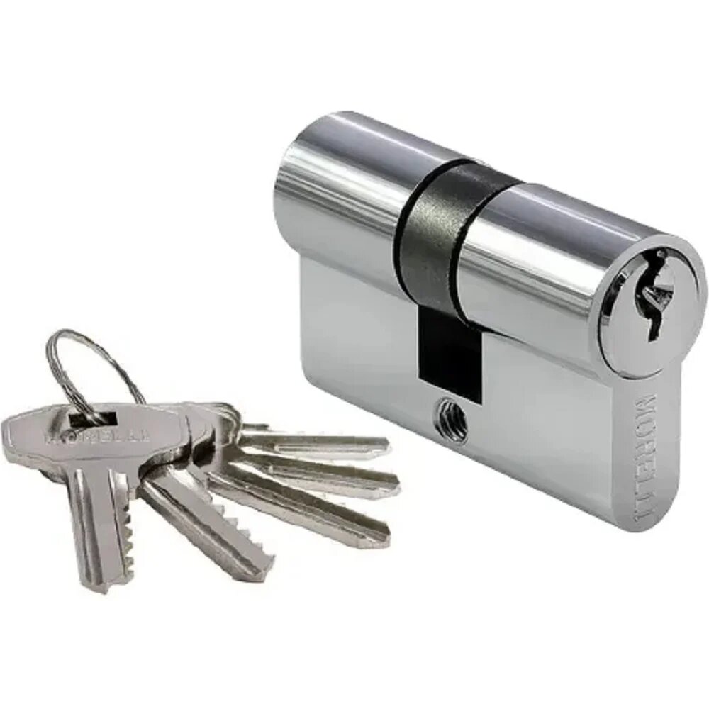 Ключевой цилиндр MORELLI HS 50C PC, высокой секретности (личинка) (50мм), цвет хром 9015150