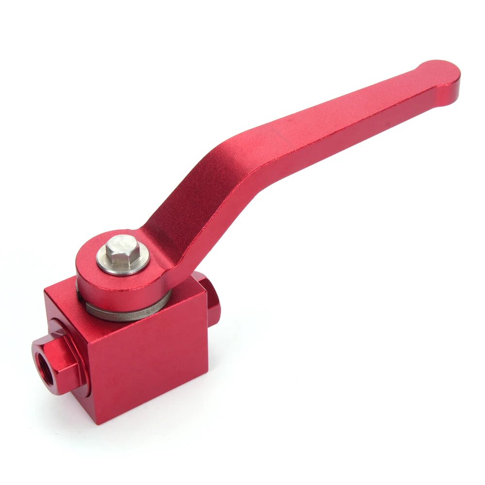 RASTP-1/8 "NPT Блокировка тормозной магистрали Запорный клапан Регулирующий клапан потока топлива Фитинг HB052 Red