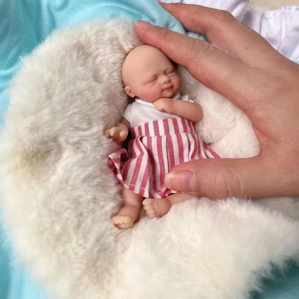 MYREBABY детская игрушка мини полностью силиконовая кукла 4,5 дюйма