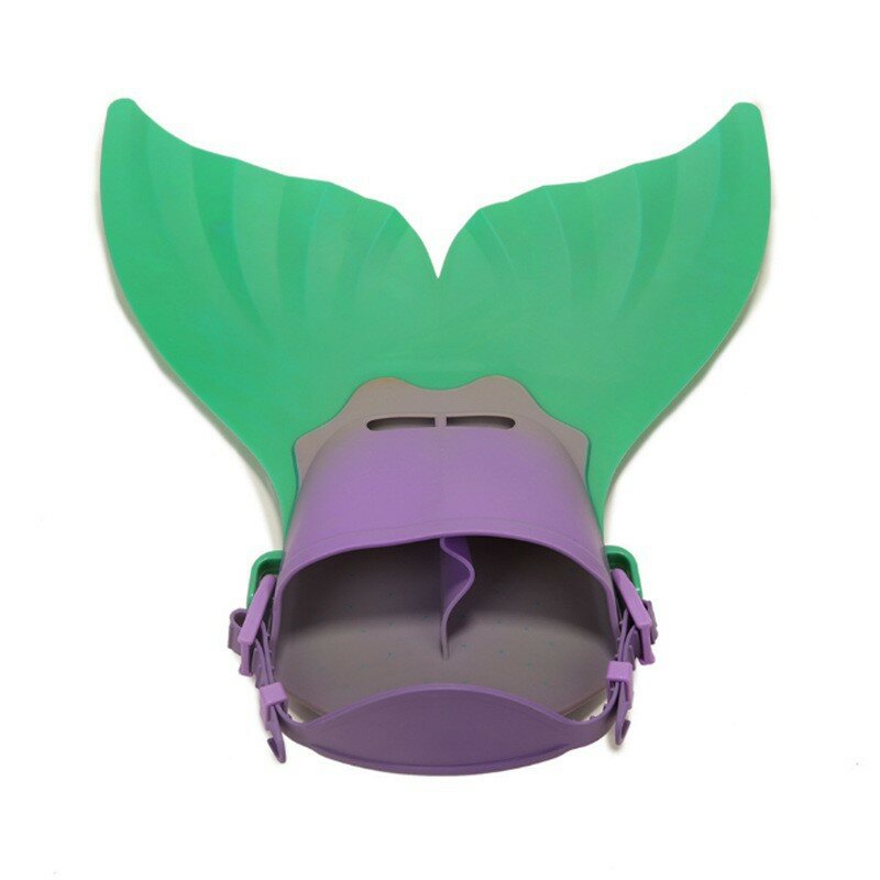 Мermaid Flippers однопiece Whale Tail Flippers для тренировки плавания детские дiving equipment плавательные продукты (зеленый, все размеры)