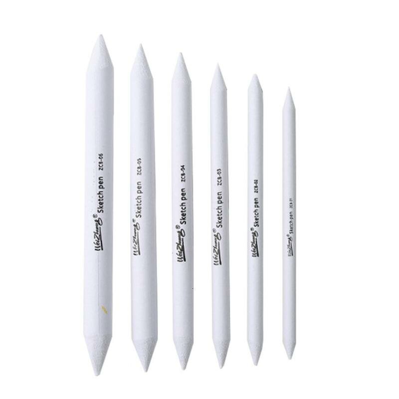 Бумажные растушёвки для рисования, 6 белый