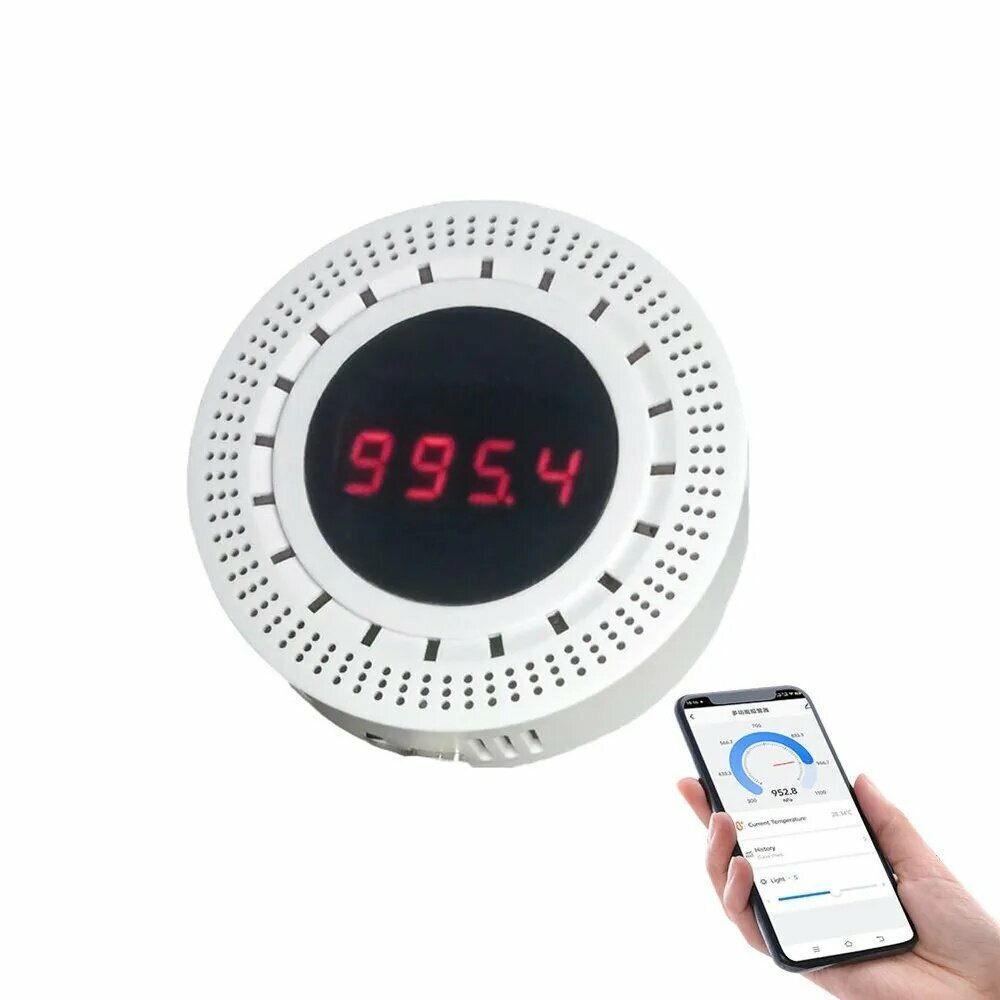 Интеллектуальный датчик атмосферного давления Tuya ZigBee с функцией определения
