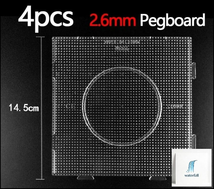 2.6mm Основа Для Термомозаики Круг, 4 Шт, Прозрачный, 5+ Лет