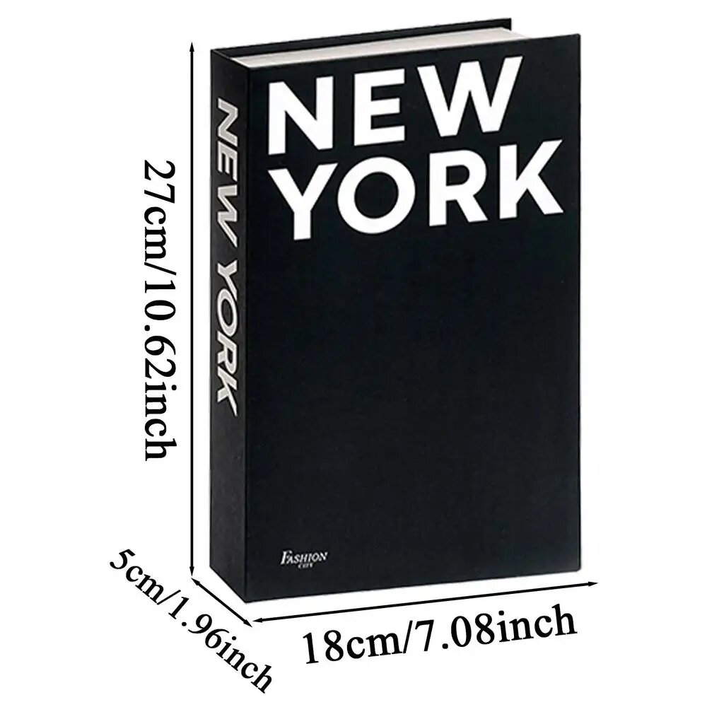 Сейф-книга "New York", черный