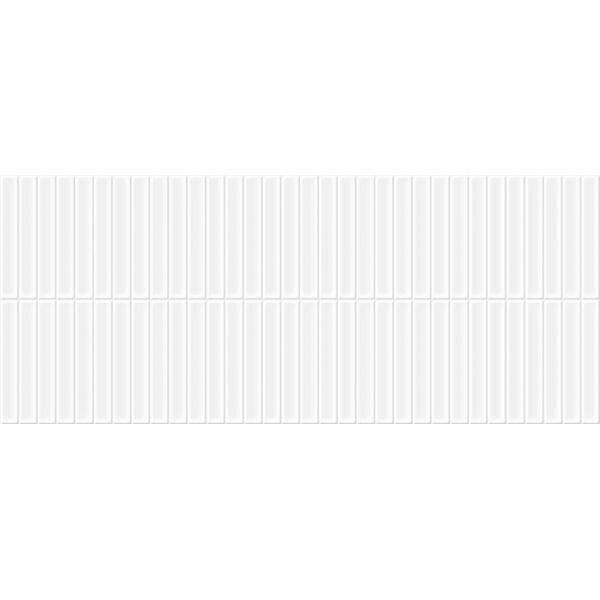 Gracia Ceramica Плитка Simply white белый 01 рельеф глянц 25x60 9 мм арт. 010100001522 (цена за 1.2 м2)