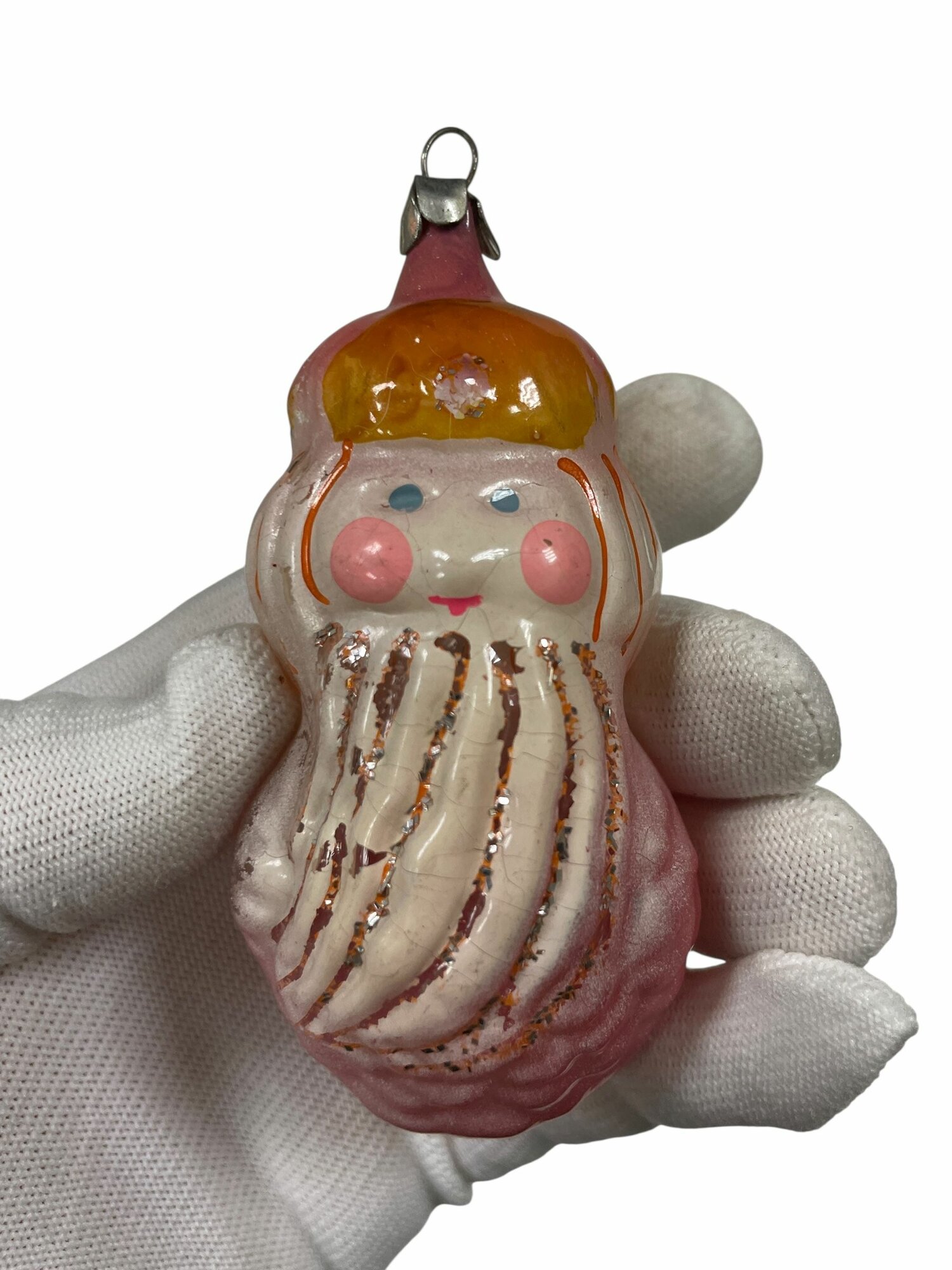 Советская елочная игрушка, Дедушка мороз. Сделано в СССР