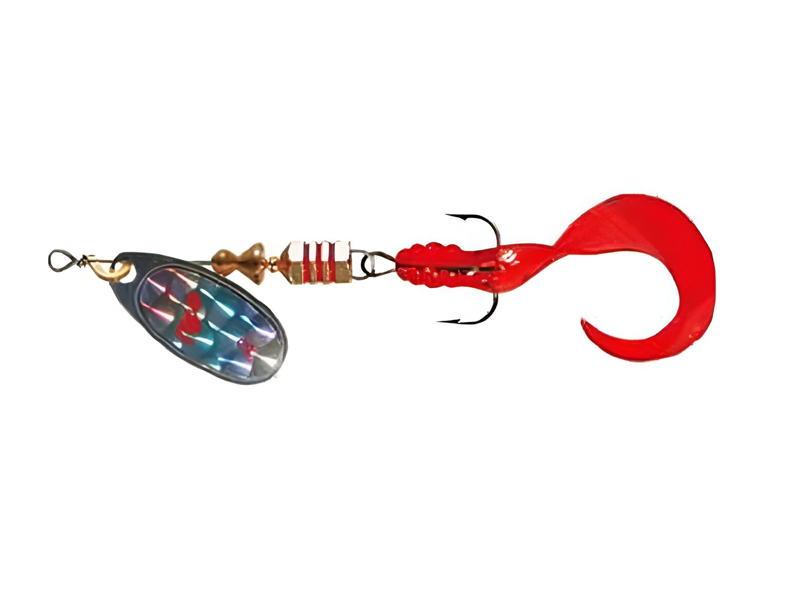 Блесна вращающаяся Mepps COMET Rainbo Twist Red, 0, S (блистер), комплект из 5 штук