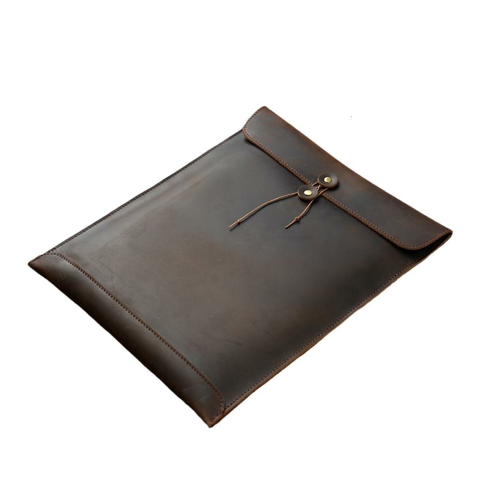 Кожаный держатель для документов, Кофейный цвет