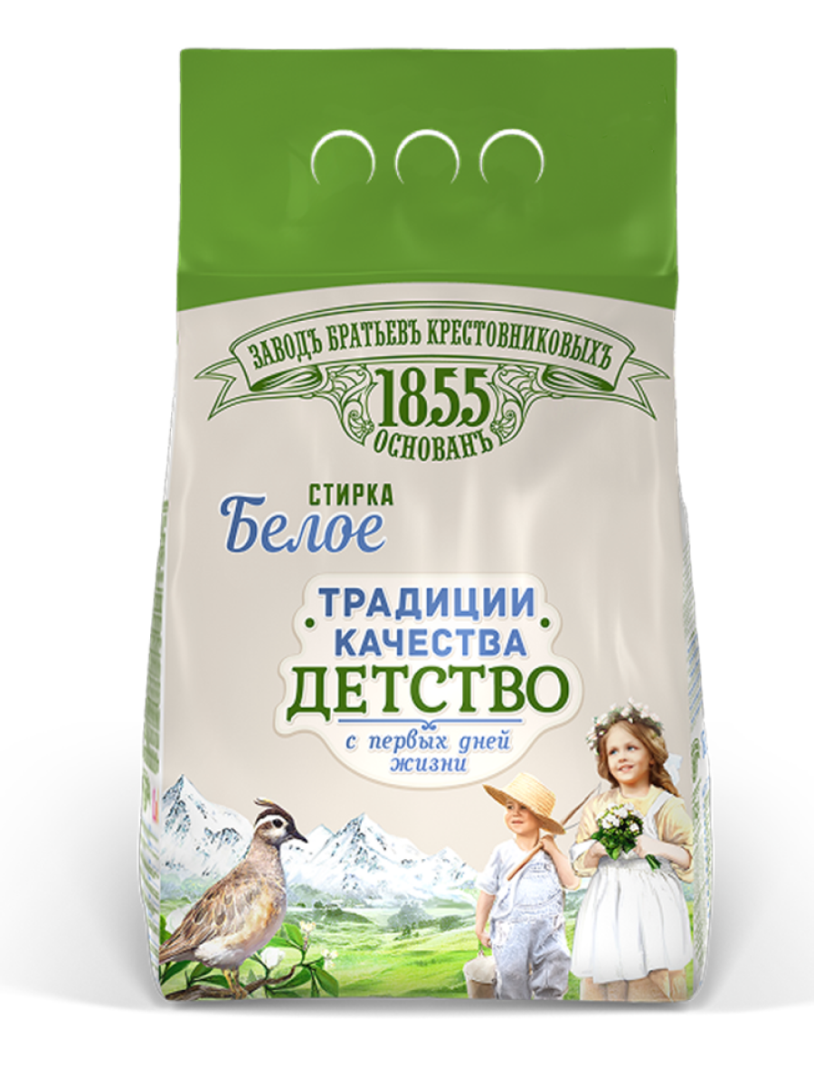 Стиральный порошок Завод братьев Крестовниковых Детство Белое, 2.4 кг