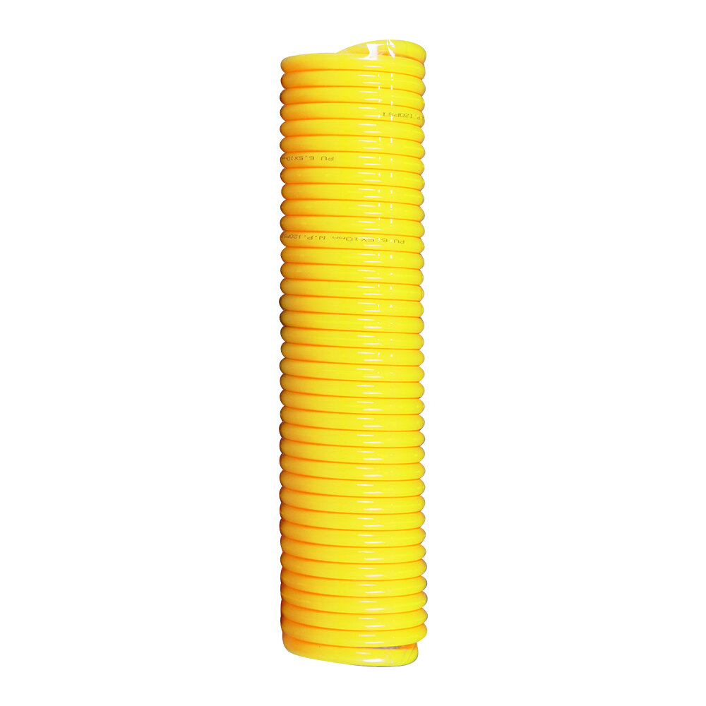 Шланг спиральный FUBAG с фитингами рапид, полиуретан, 13 бар, 6x10 мм, 10 метров