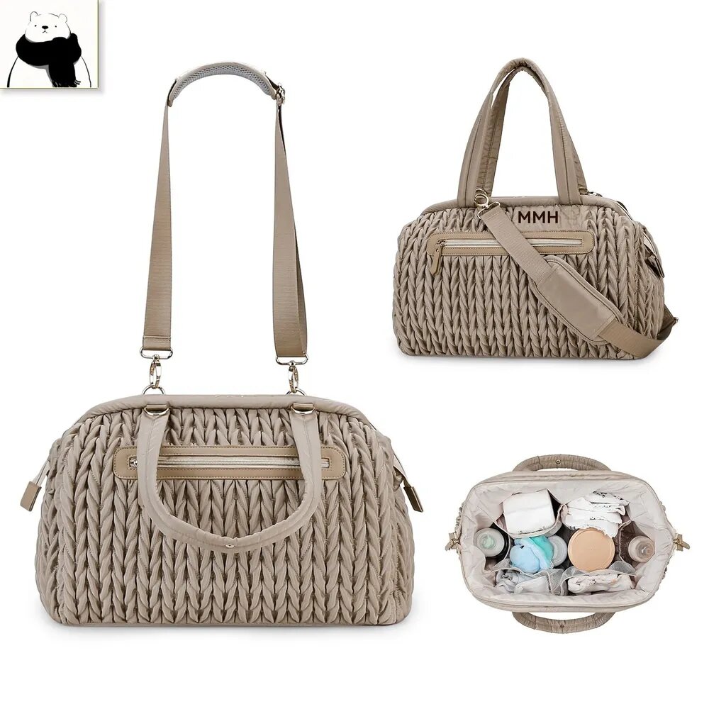 Diaper bag Сумка органайзер для коляски и мамы с термокарманами, Большая емкость