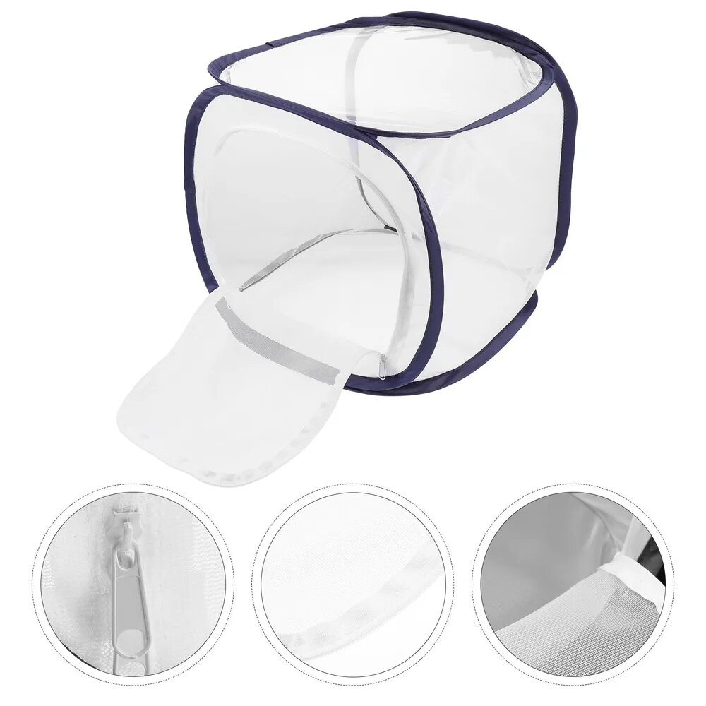 Складной сетчатый домик для насекомых прозрачный, ловушка для хранения бабочек и гусениц