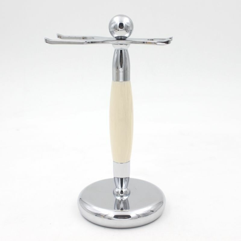 Высококачественный металлический держатель для бритвы и щетки в старинном стиле, подставка для бритвы и щетки для бороды