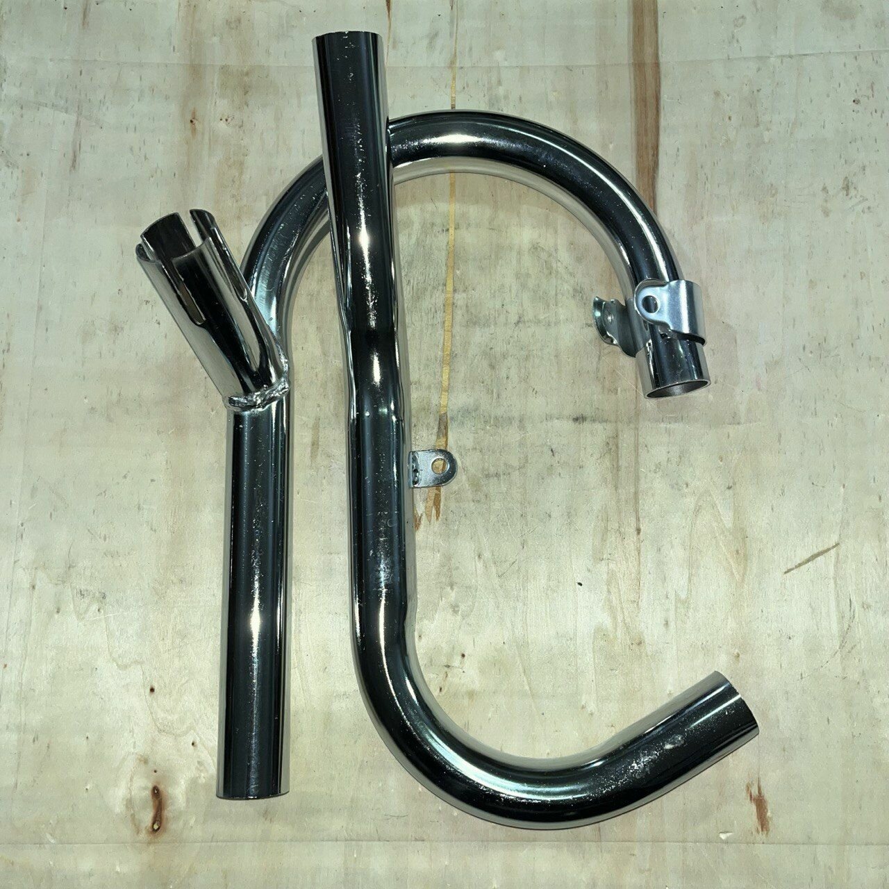 Трубы выхлопные мотоцикла Урал (на один глушитель) "Рога" (новые)