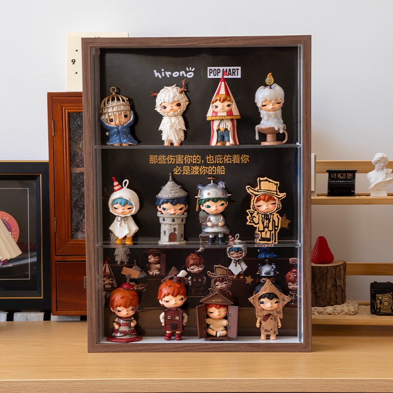 Фоторамка Bubble Mart Ono, стерео, ручная кукла-компаньон, полая фоторамка, ручная работа Bubble Mart Цвет ореха