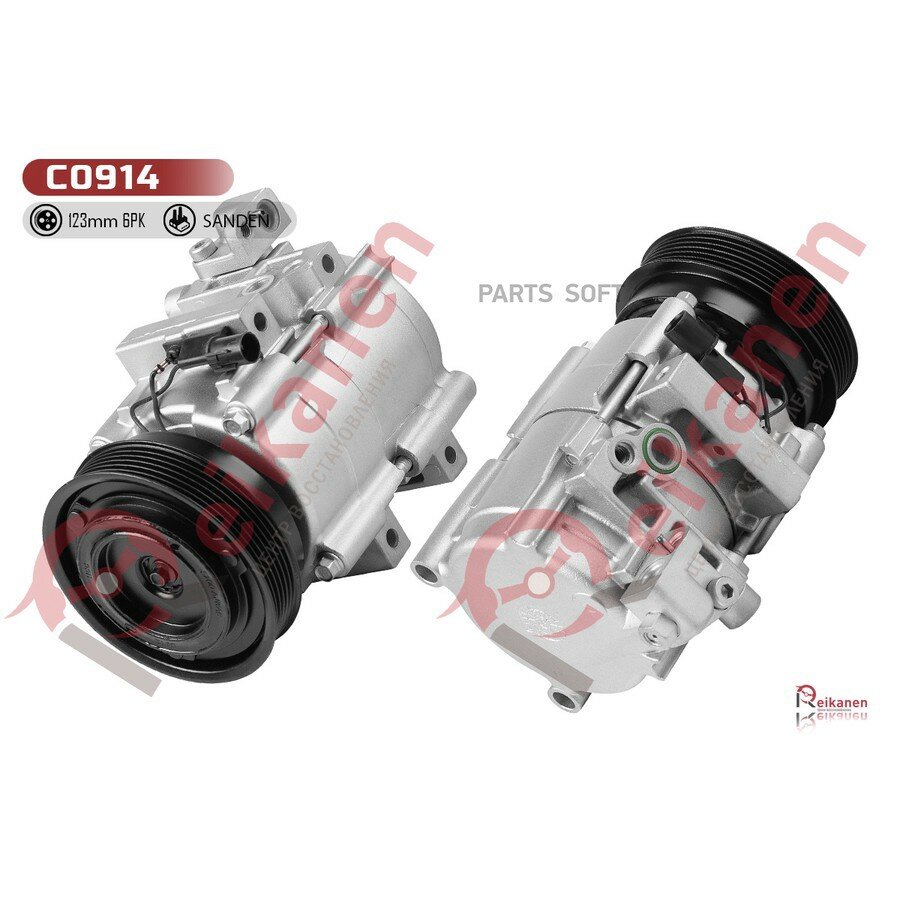 Компрессор конд. восст для HYUNDAI TUCSON 2.0CRD от официального дистрибьютора, REIKANEN, артикул C0914