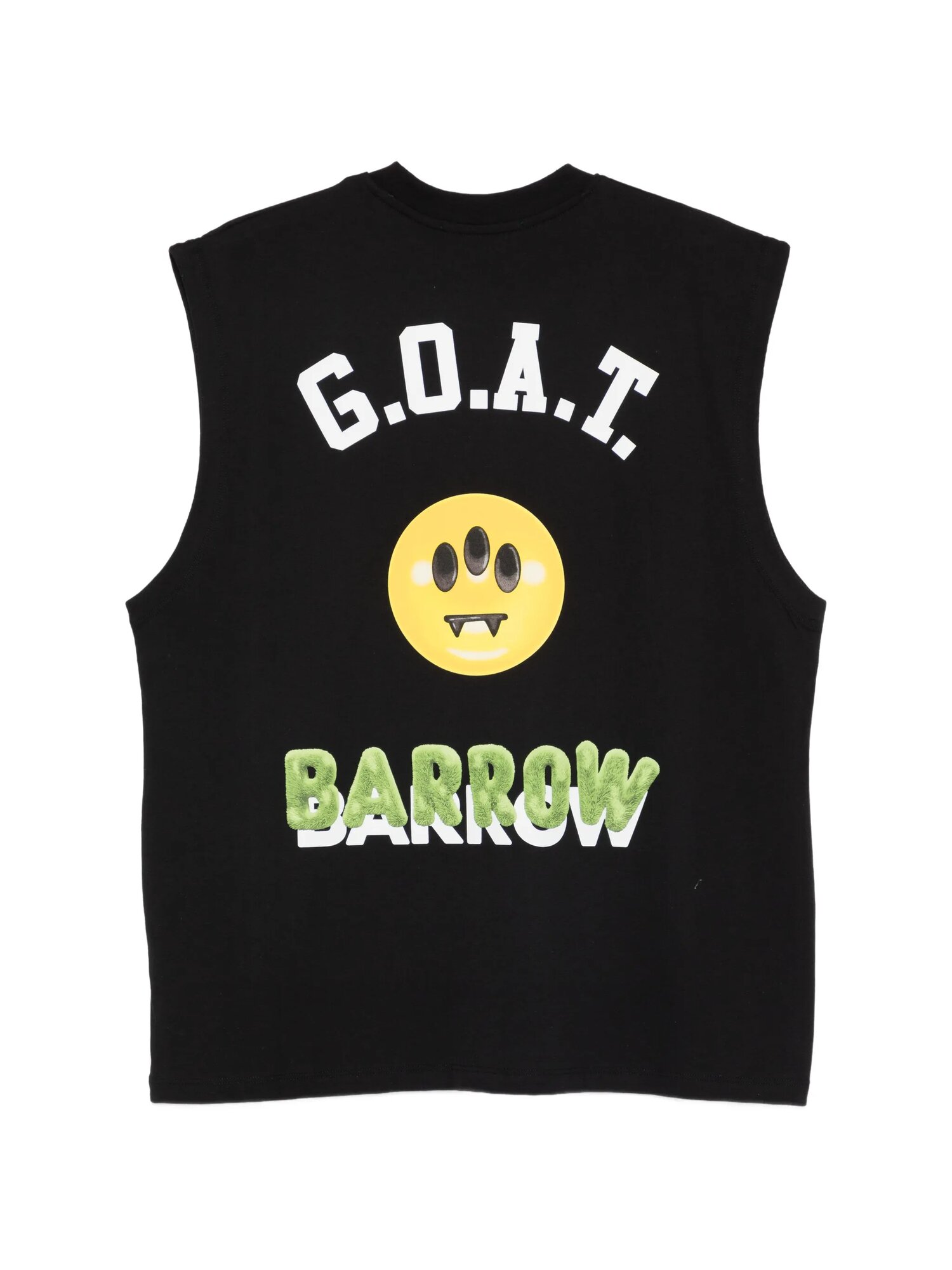 Топ BARROW Logo-print tank top, размер L, black/black — фото 1