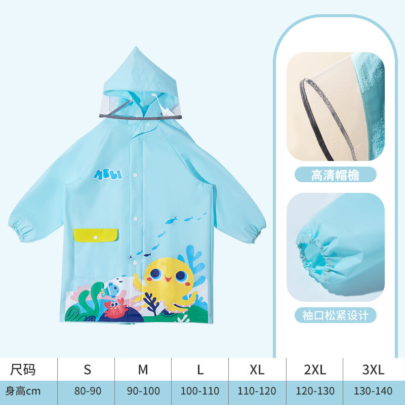 Детский дождевик с мультяшным единорогом для девочек, милый пончо для дождя, оптовая продажа