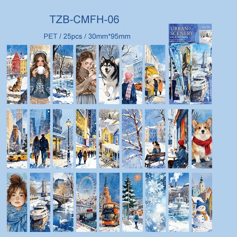 Набор стикеров Городская романтика TZB-CMFH-06