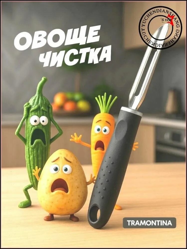 Эксклюзивный пиллер Tramontina Utilita 25627100 для овощей