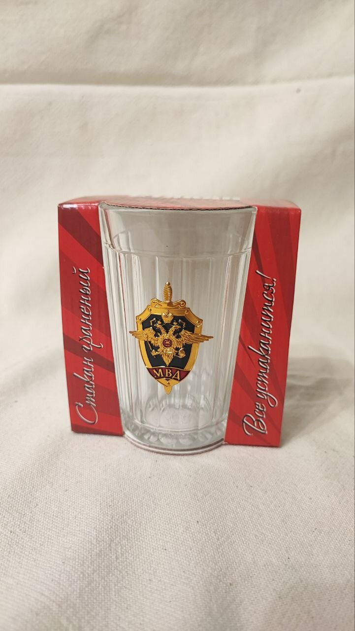 Стакан граненый "МВД России", 250мл