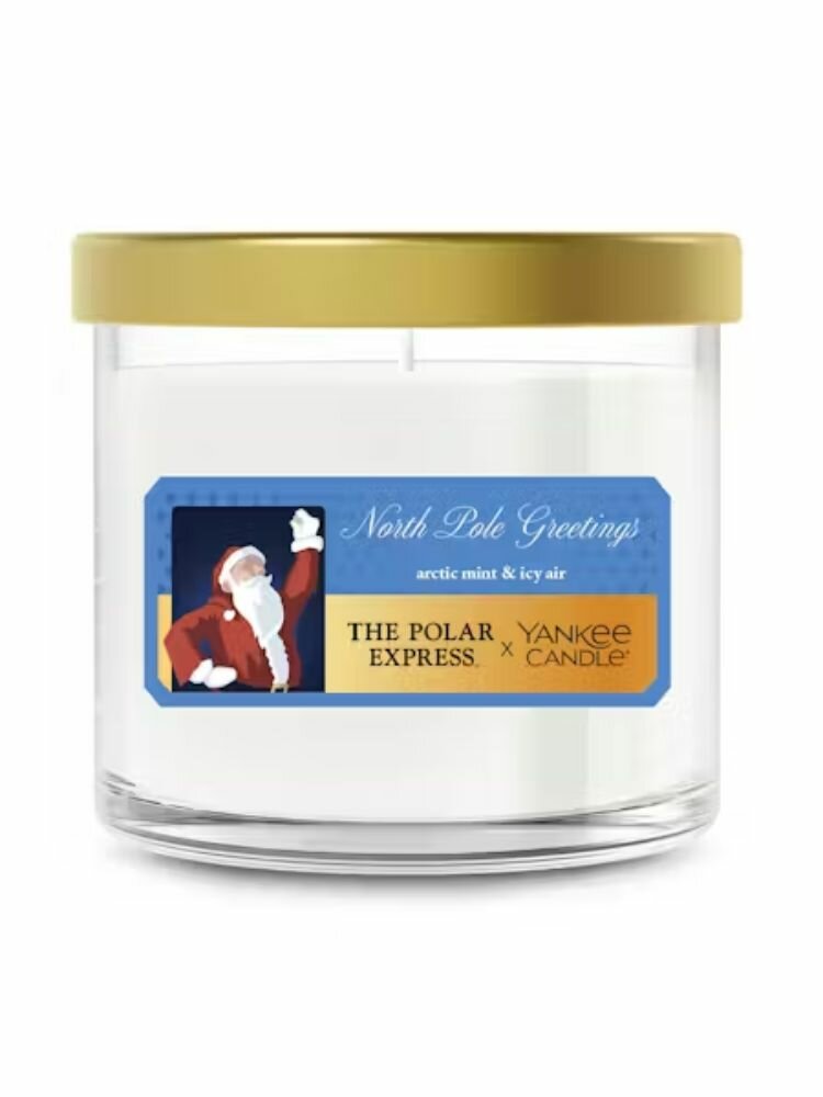 Зимняя распродажа! Свеча Yankee Candle North Pole Greetings (Привет с Северного полюса), 122 г