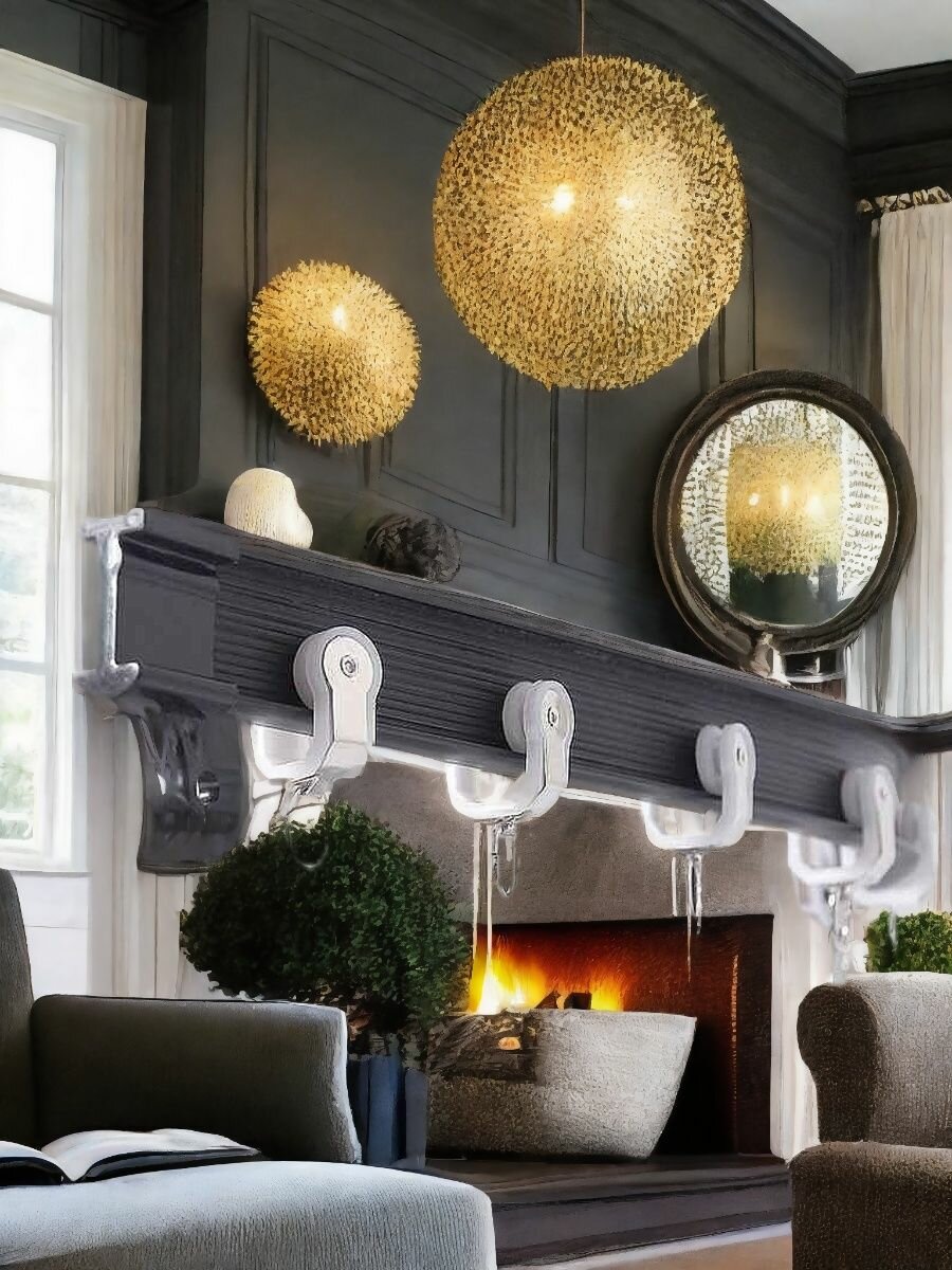 Универсальный автомобильный карниз для штор с боковым креплением пластик и металл, гибкий и прочный