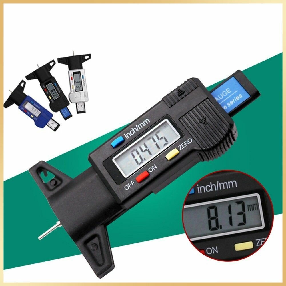 Цифровой Измеритель глубины Протектора Шины Для Определения износа Тележки Электронный Штангенциркуль с нониусом