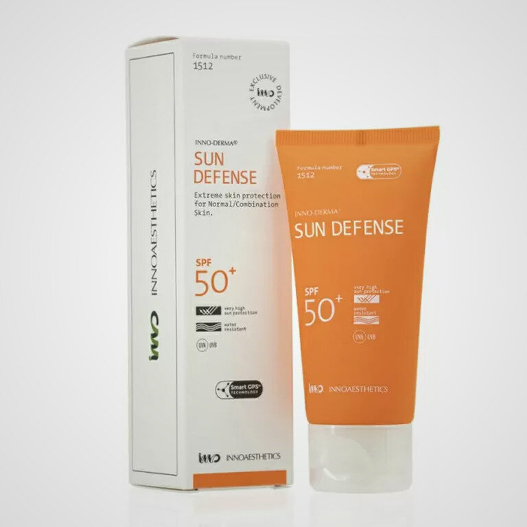 INNO-DERMA Солнцезащитный крем SPF 50+ 60 гр INNO-DERMA Sun Defense SPF50+ Крем 60 гр