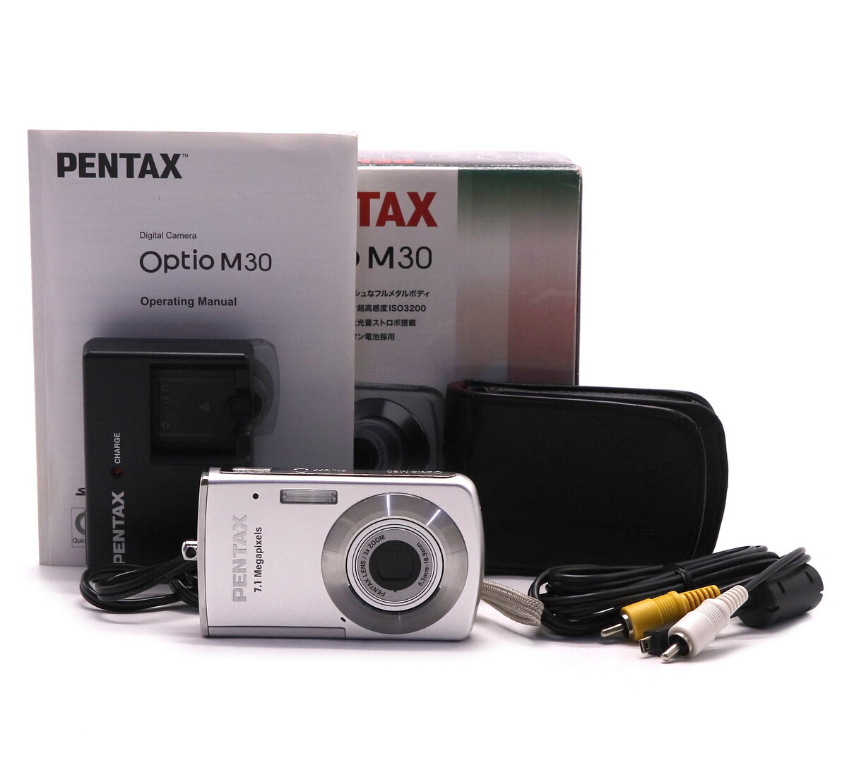 Цифровая фотокамера Pentax Optio M30 в упаковке