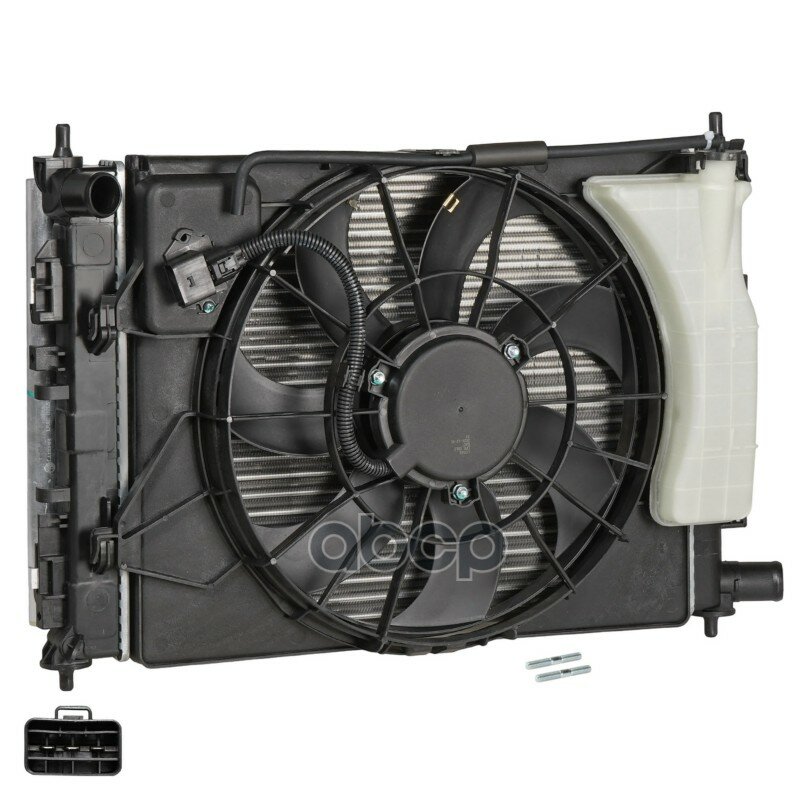 Блок ОХЛ. (Радиатор+конденсор+вентилятор) для А/М HYUNDAI SOLARIS (17-)/KIA RIO (17-) MT (LRK 08L5) LUZAR арт. LRK08L5