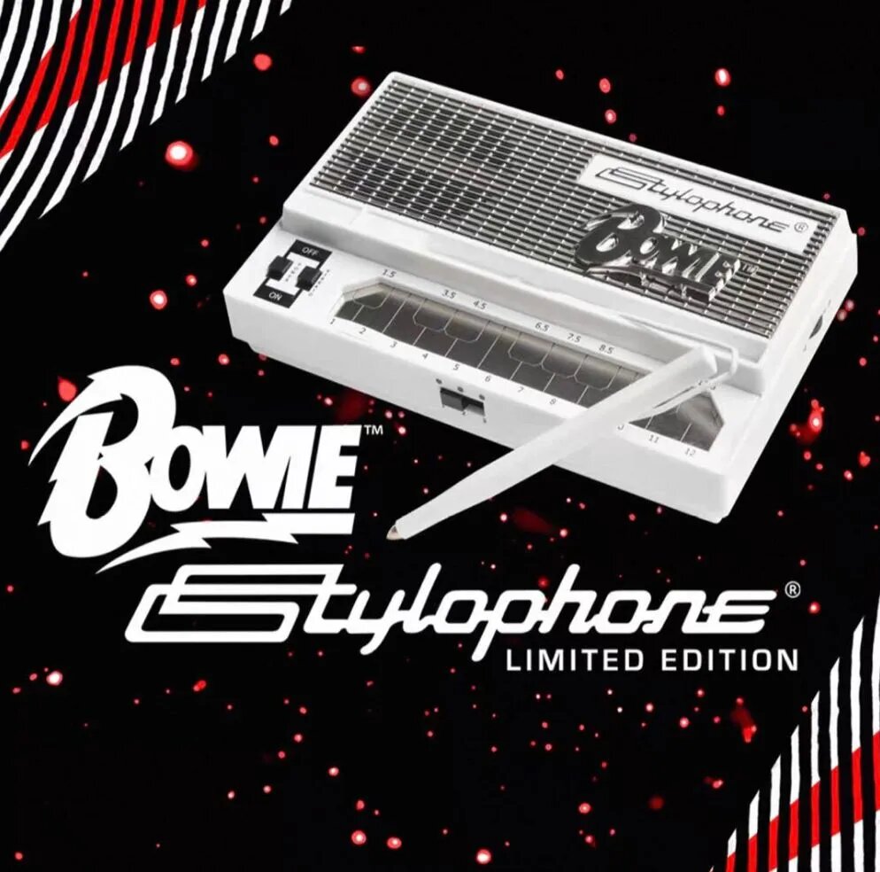 Аналоговый синтезатор Dubreq Stylophone S1 Bowie Limited Edition, портативный аналоговый, белый
