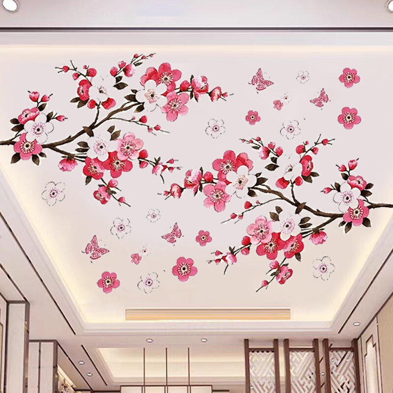 Наклейки на потолок, настенные фрески для спальни, чтобы скрыть поврежденные самоклеящиеся обои, наклейки на стену с