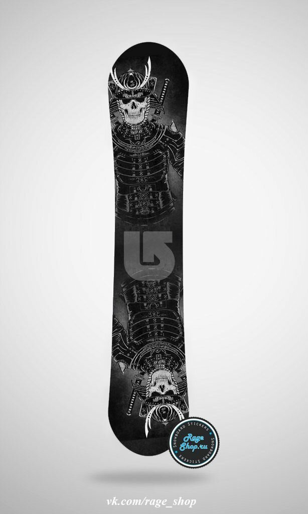 Наклейка на сноуборд полноразмерная водостойкая с ламинацией